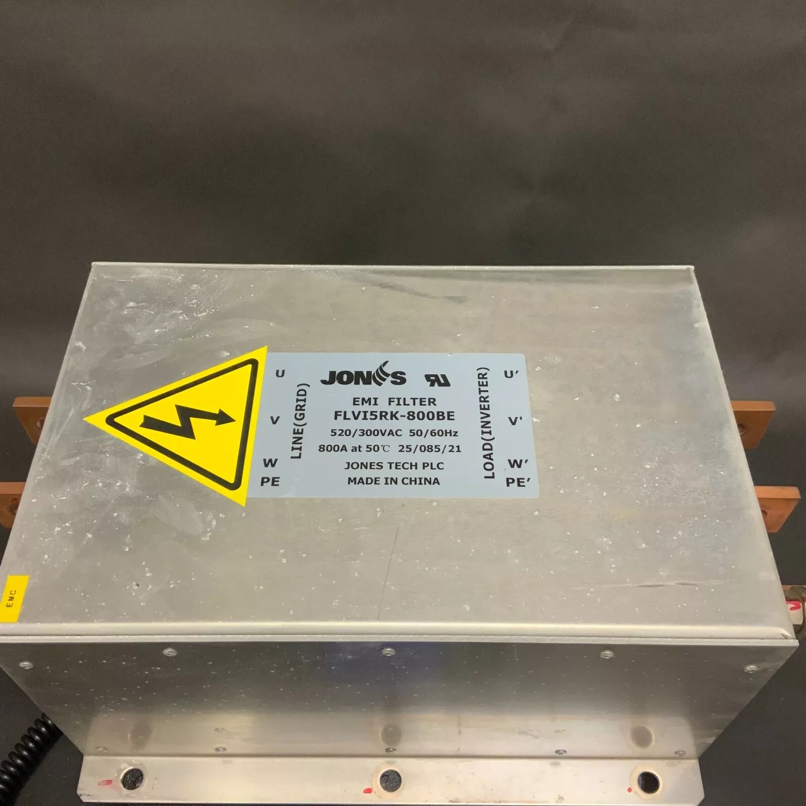 JONES TECH FLVI5RK-800BE EMI FILTER - Breakthru Surplus